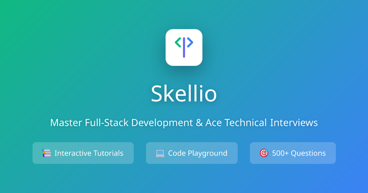 Skellio | Learn MERN Stack, Free Resume Builder & Full-Stack Interview ...